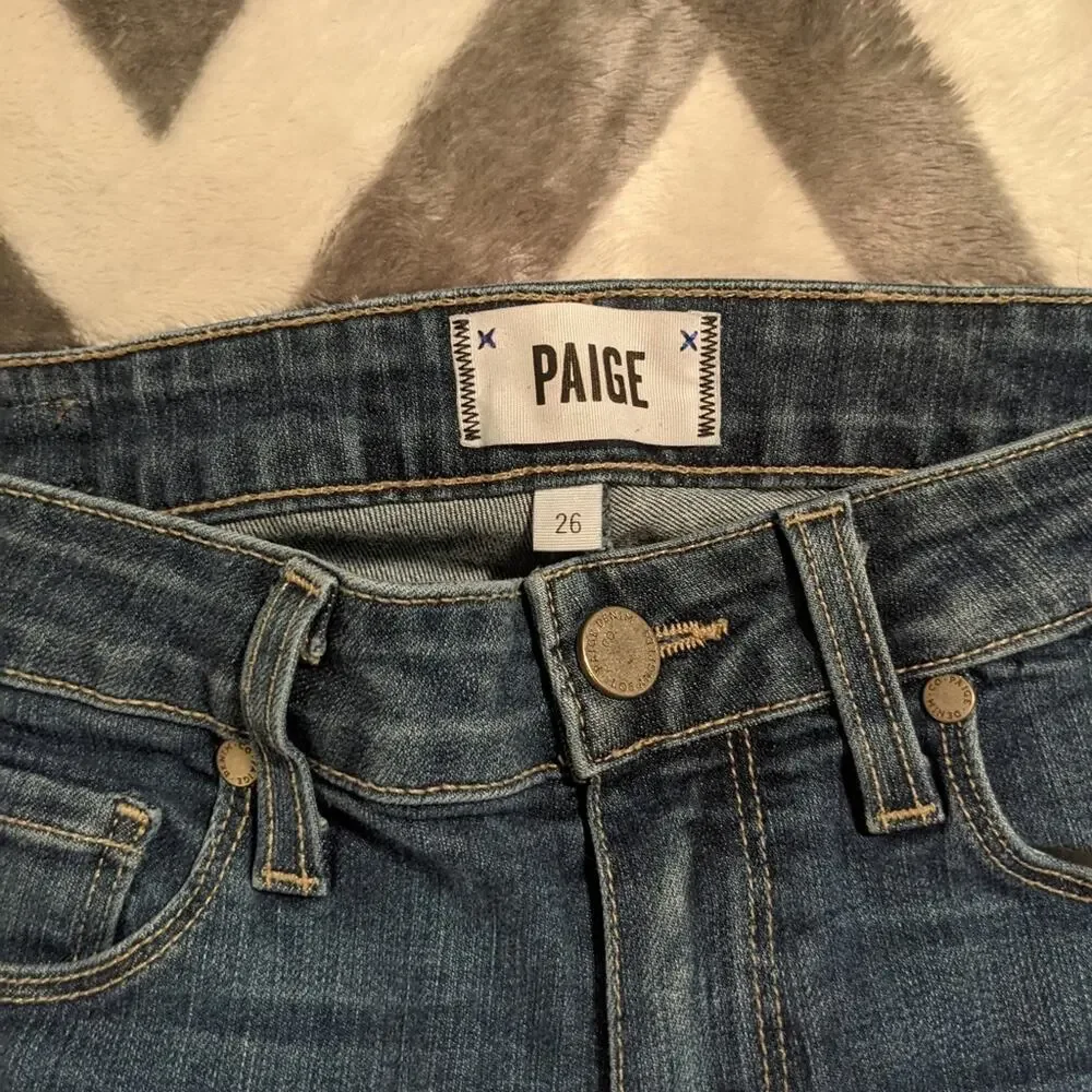 PAIGE | Jeans | Paige Kylie Crop Jeans 26 Evelyn Destruction Distressed ...